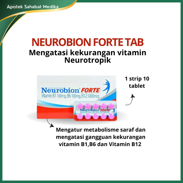 Jual NEUROBION FORTE TAB 1 STRIP 10'S | Shopee Indonesia