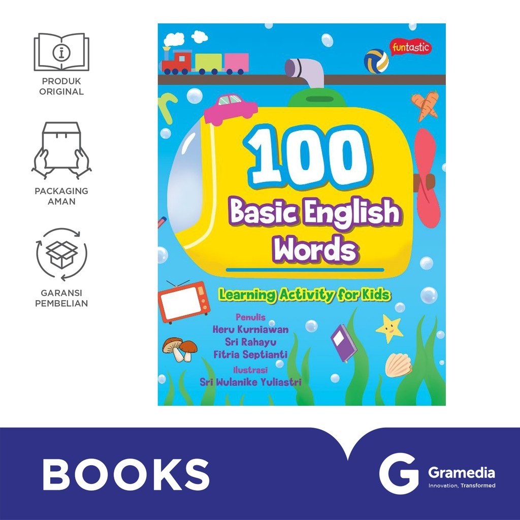 Jual Buku 100 Basic English Words - Learning Activity For Kids | Shopee ...