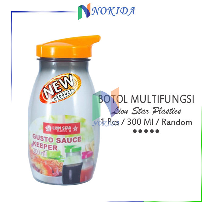 Jual Nokida Botol Kecap Kecil Lion Star TS-60 / Botol Saus Kecil 300 Ml ...