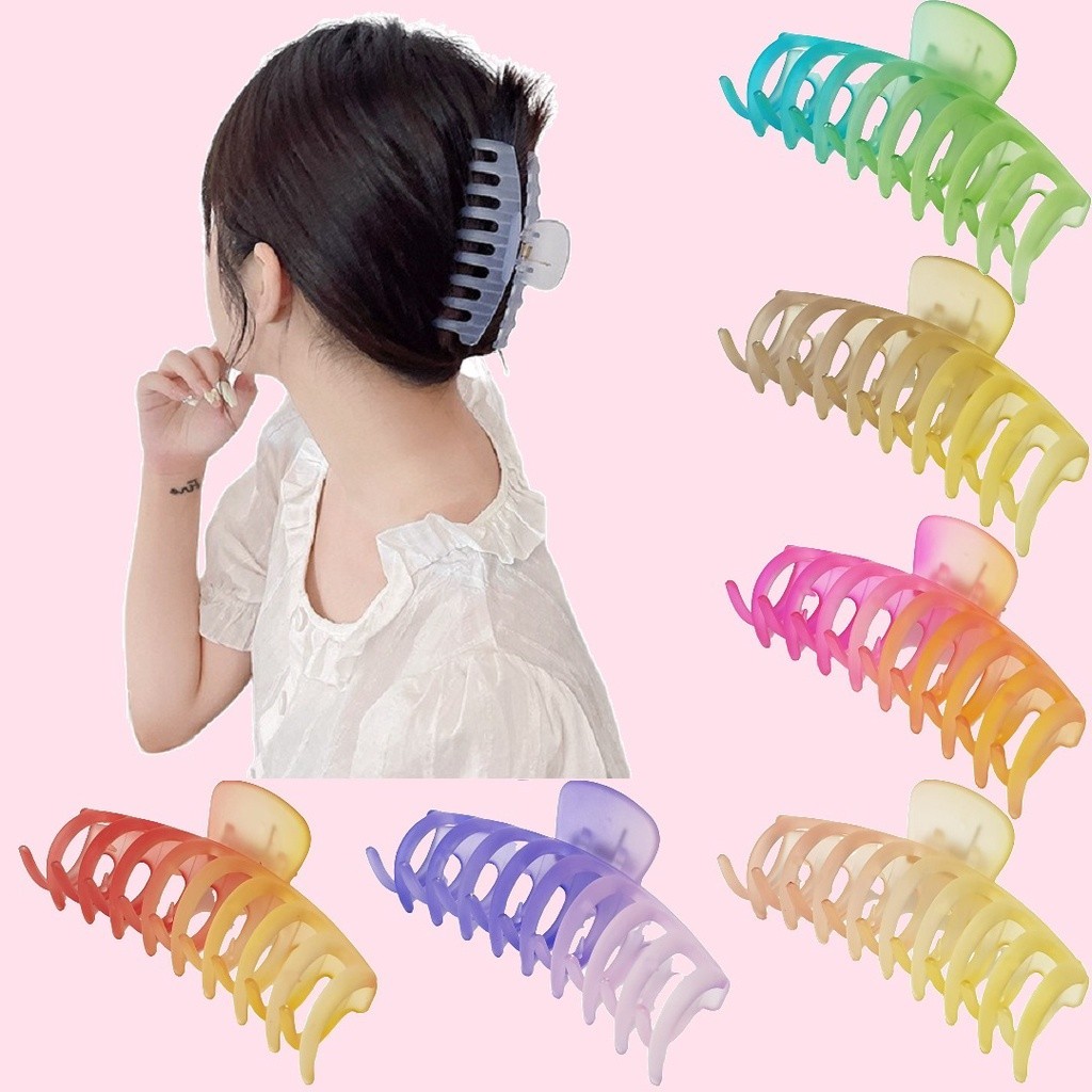 Jual Jepit Rambut Salon Korea 11cm JUMBO H6009 Jedai Tabung Transparan ...