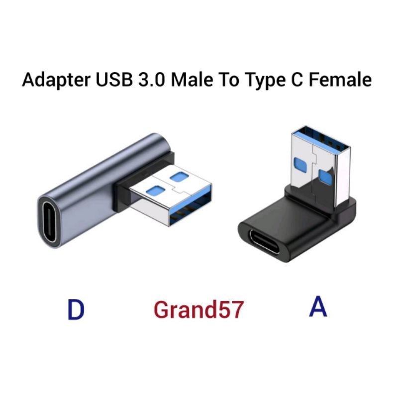 Jual Adapter Konverter USB 3.0 Male To Female Type C Tipe C Converter ...