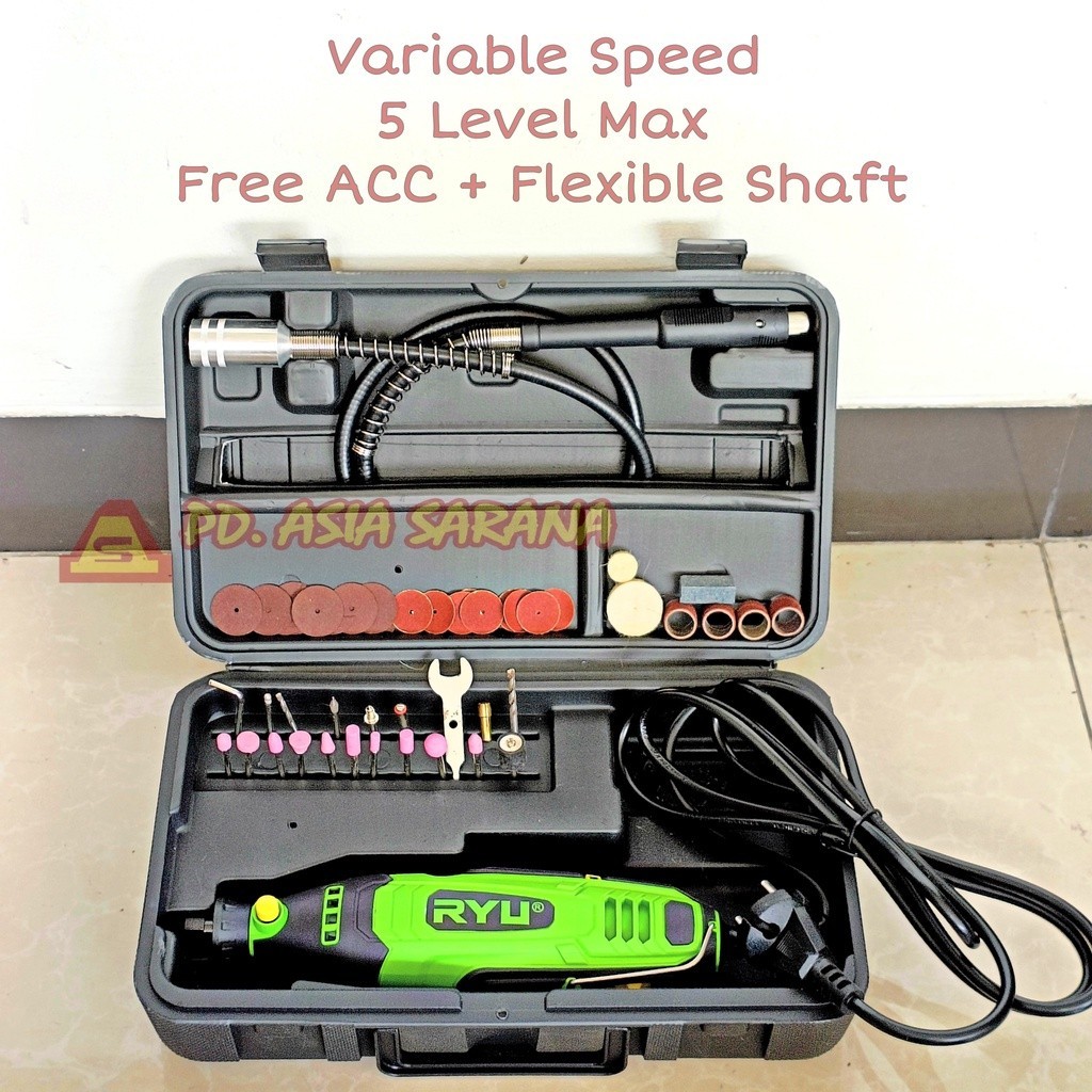 Jual Mesin Mini Die Grinder Tuner Set RYU RDG 3.2 / Gerinda Botol Bor ...