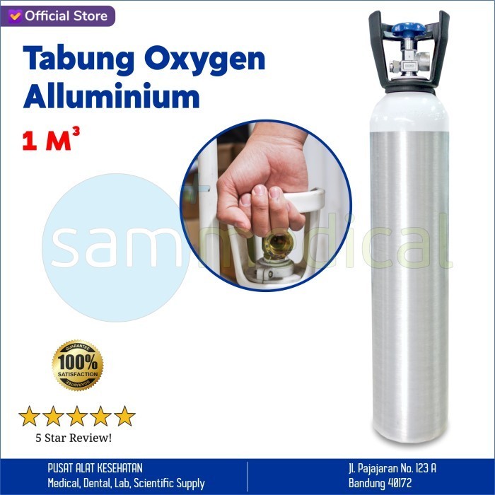 Jual Tabung Oxygen / Oksigen Medis Alluminium - 1 m3 | Shopee Indonesia