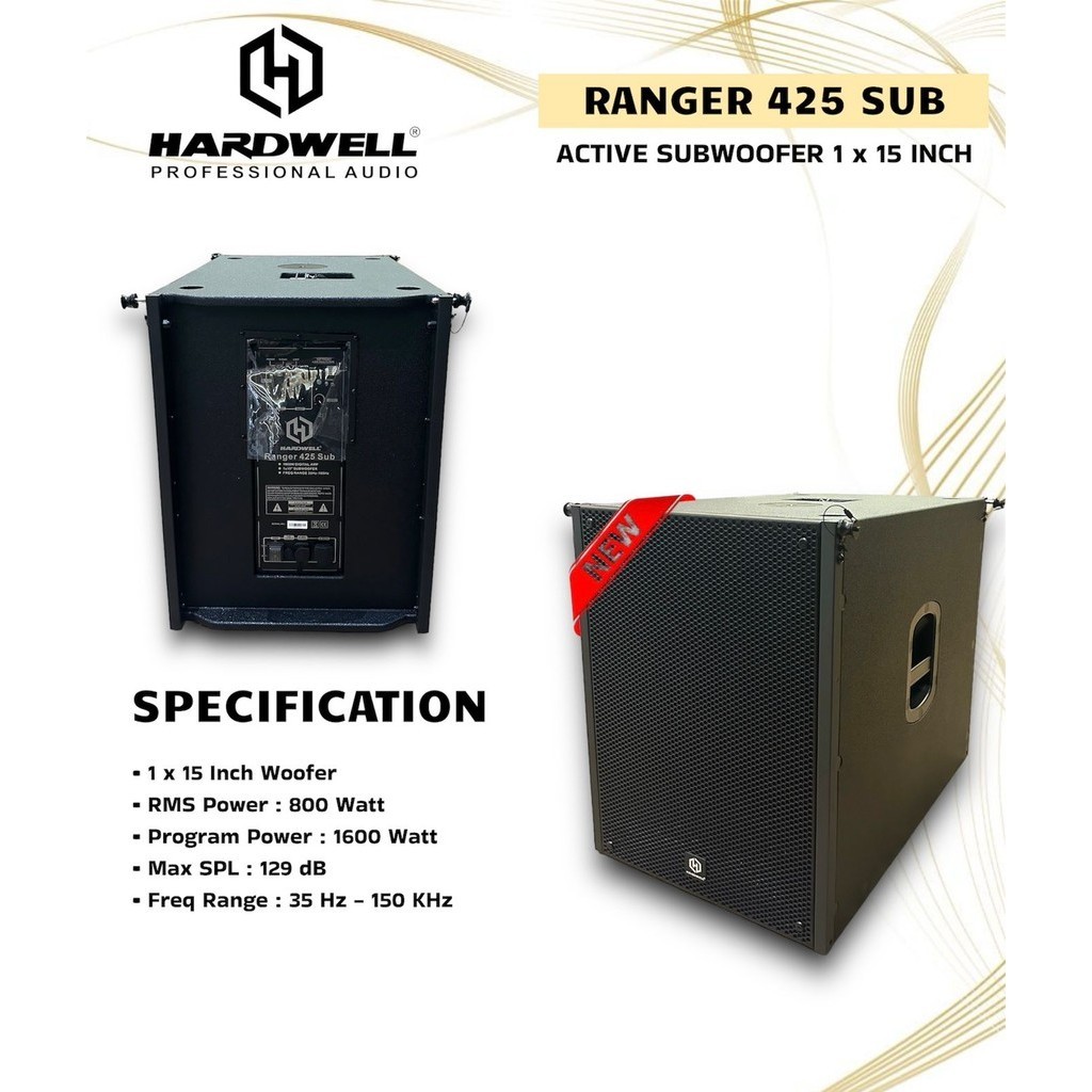 Jual Hardwell RANGER 425 SUB Original Flying Subwoofer Aktif 15 inch | Shopee Indonesia