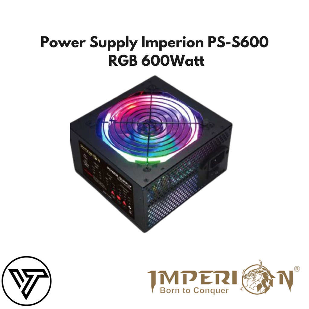 Jual Power Supply Imperion PS-S600 RGB 600Watt | Shopee Indonesia