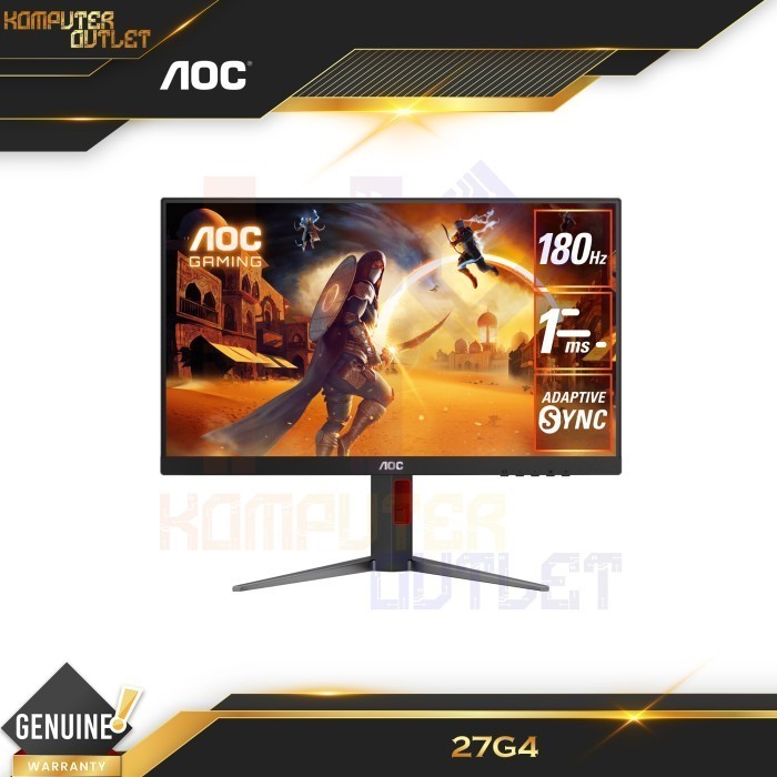Jual Aoc 27G4 Agon 27" IPS Panel 1ms 180Hz Full HD Ergo Gaming Monitor ...