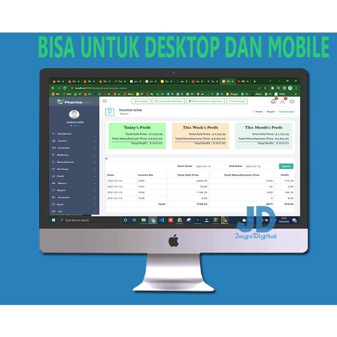 Jual Aplikasi POS Apotik Farmasi Obat Lengkap berbasis web php ...