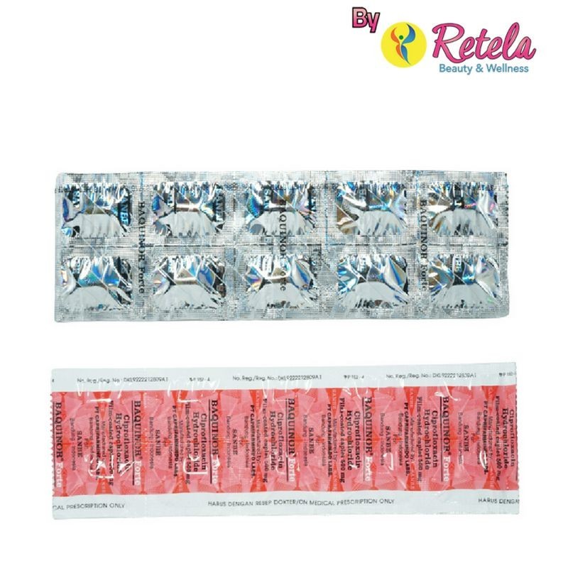 Jual Baquinor Forte 500mg 1 Strip 10 Tablet | Shopee Indonesia
