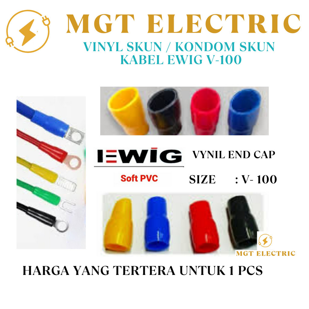 Jual Vinyl Skun Kabel EWIG V-100 ( ECERAN / 1 PC / SATUAN ) | Shopee ...