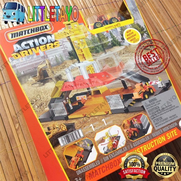 Jual MATCHBOX ACTION DRIVERS CONSTRUCTION SITE PLAY TRACK SET QUARRY ...