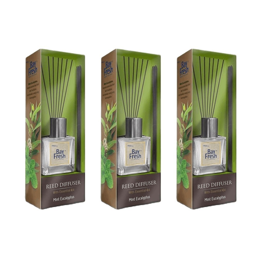 Jual Bayfresh Reed Diffuser Regular Mint Eucalyptus 30 ml x3 | Shopee ...