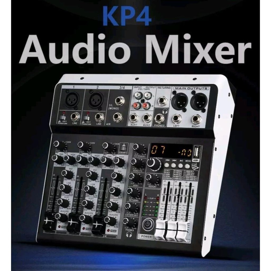 Jual Aibedo KP4 Sistem Suara Mixer Audio Profesional 4 Saluran ...