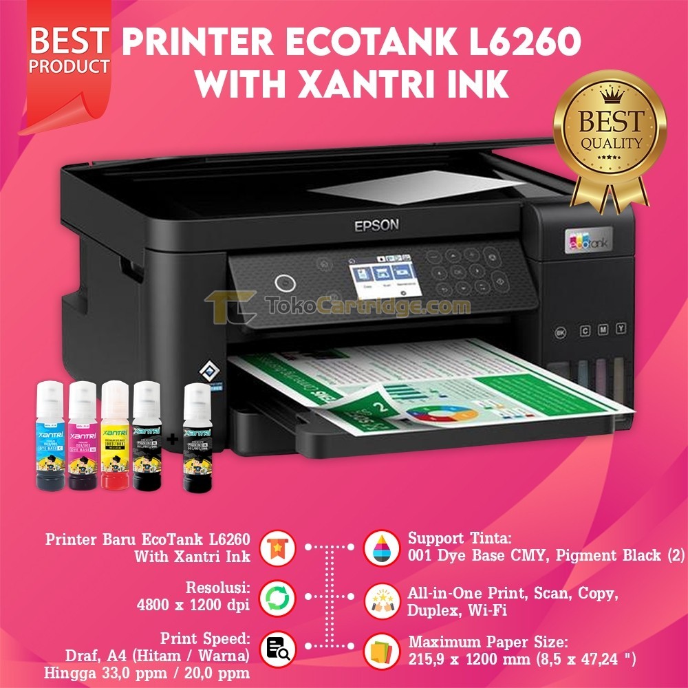 Jual Epson EcoTank L6260/L6290 All In One Ink Tank New A4 Print Scan ...