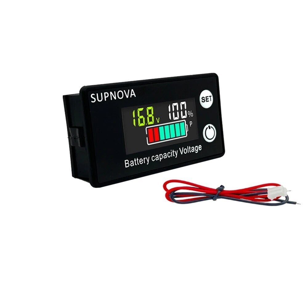 Jual SUPNOVA DC Battery Voltmeter DC 8V-100V Capacity Indicator Power ...