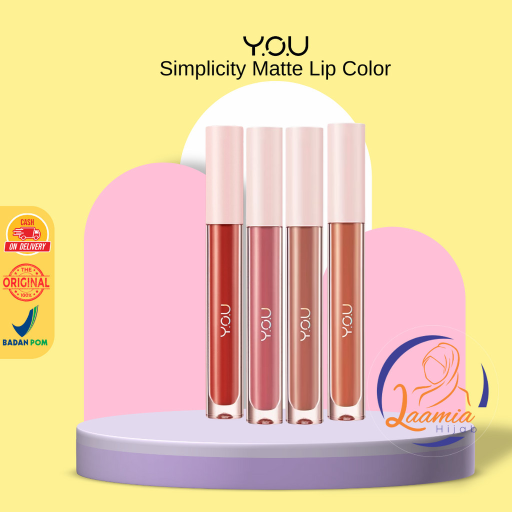 Jual You Simplicity Matte Lip Color | Transferproof | Pigmented ...