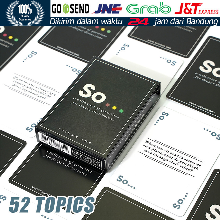 Jual So Cards Deep Conversation Starters – Question Card Game Board ...