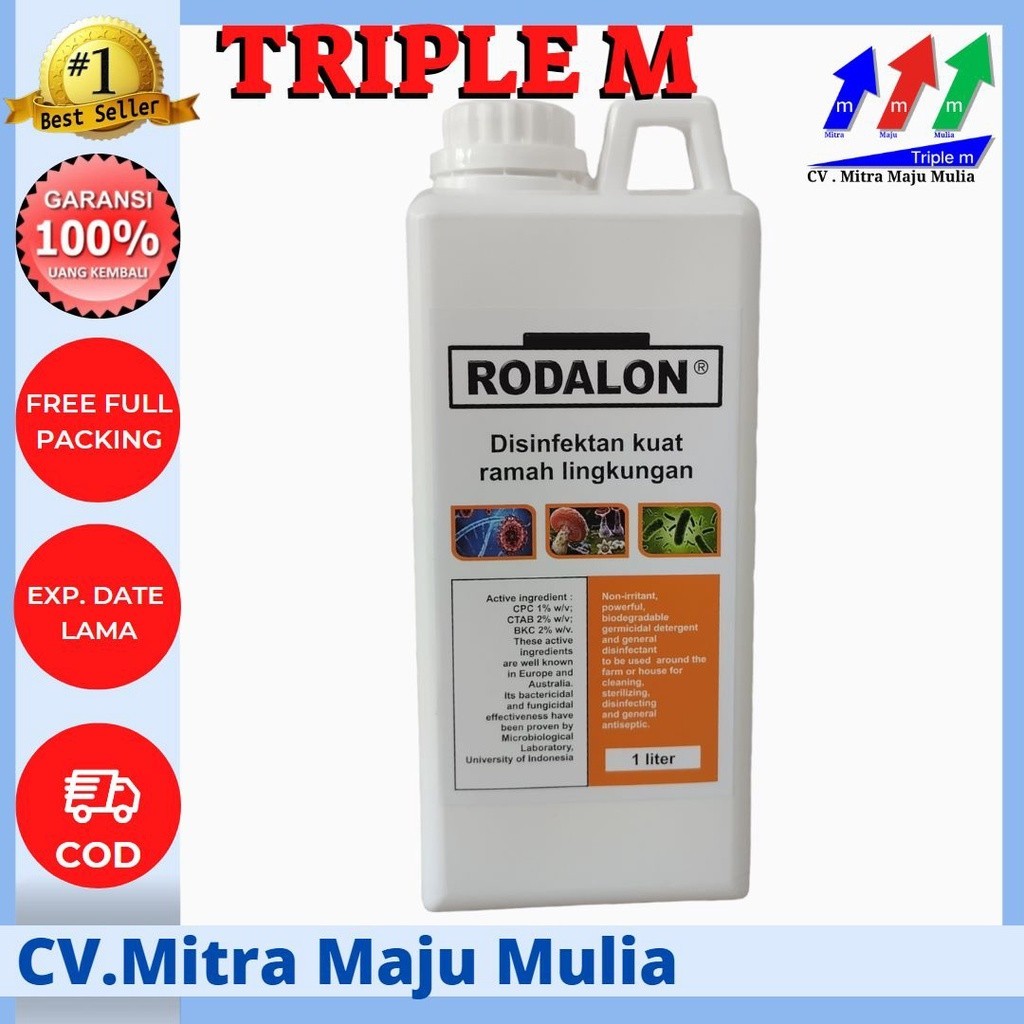 Jual RODALON 1 Liter Disenfektan Pembasmi Virus Kuman Kuman Bakteri ...
