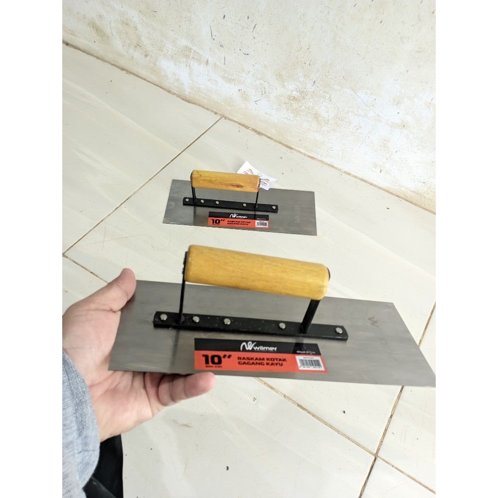 Jual Raskam Besi Baja 25 cm Roskam Reskam Trowel Epoxy Alat Acian ...