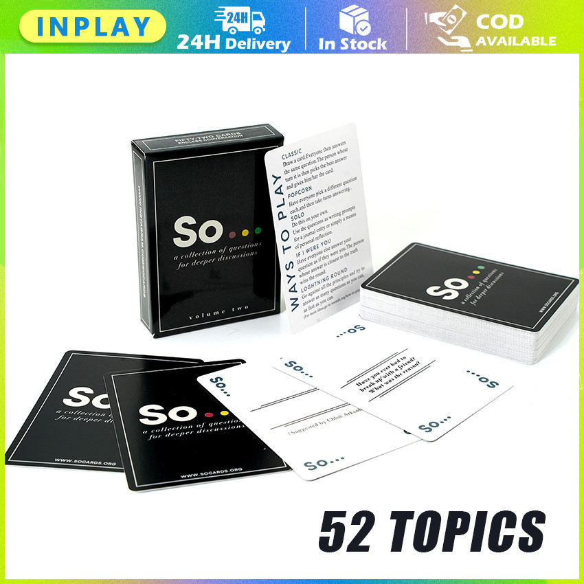 Jual So Cards Deep Conversation Starters Question Card Game / Question ...