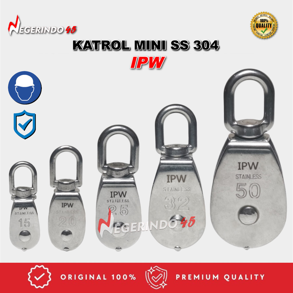 Jual IPW KATROL KEREKAN MINI M15 M20 M25 M32 M50 SWIVEL STAINLESS STEEL ...