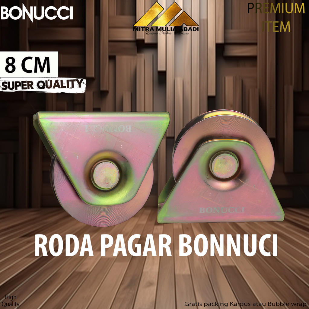 Jual Roda Pagar Super Rel Siku Bonnuci 8cm | Shopee Indonesia