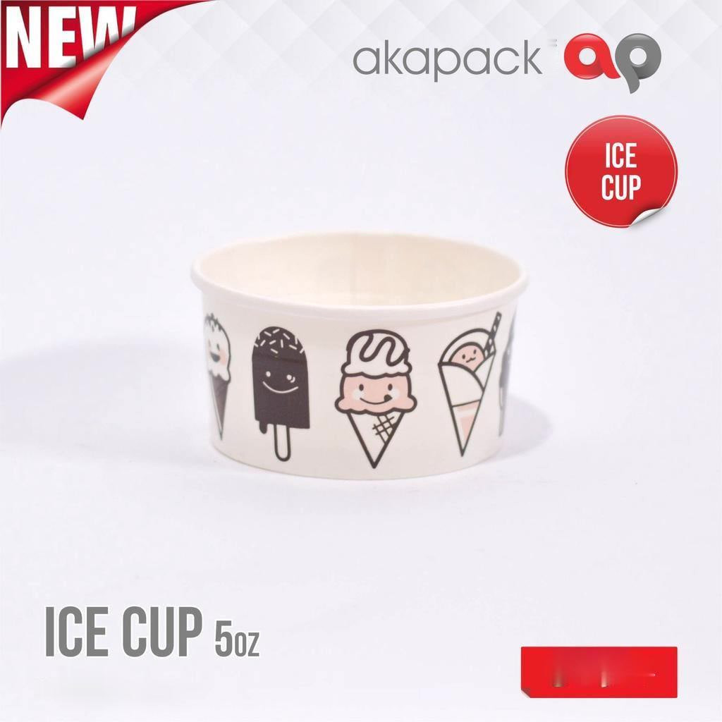 Jual Cup Es Krim 180 cc Gambar/ Cup Ice Cream 5 oz Gambar Tanpa Tutup ...