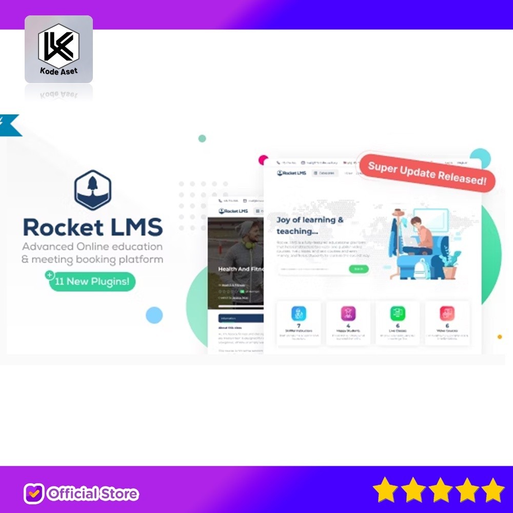 Jual SOURCE CODE APLIKASI ROCKET LMS - LEARNING MANAGEMENT SYSTEM BY KODEASET | Shopee Indonesia