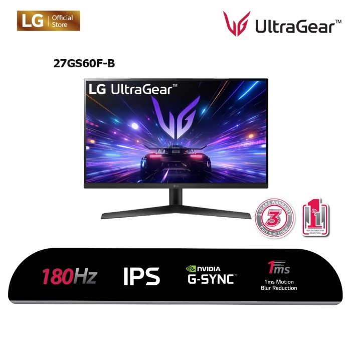 Jual LG UltraGear™ 27GS60F-B 27" FHD IPS Gaming Monitor NVIDIA® G-SYNC ...