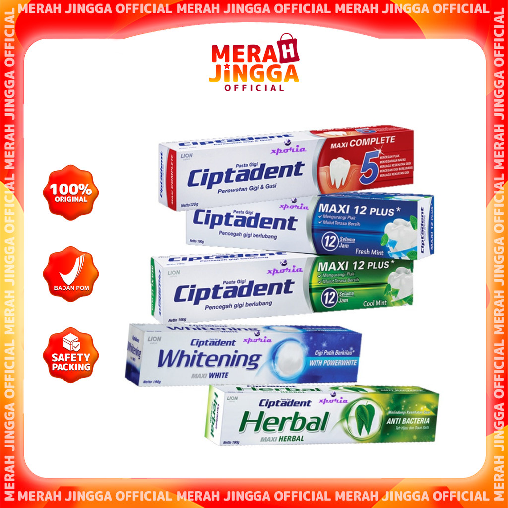 Jual Ciptadent Pasta Gigi Series | Ciptadent Toothpaste Series | Merah ...