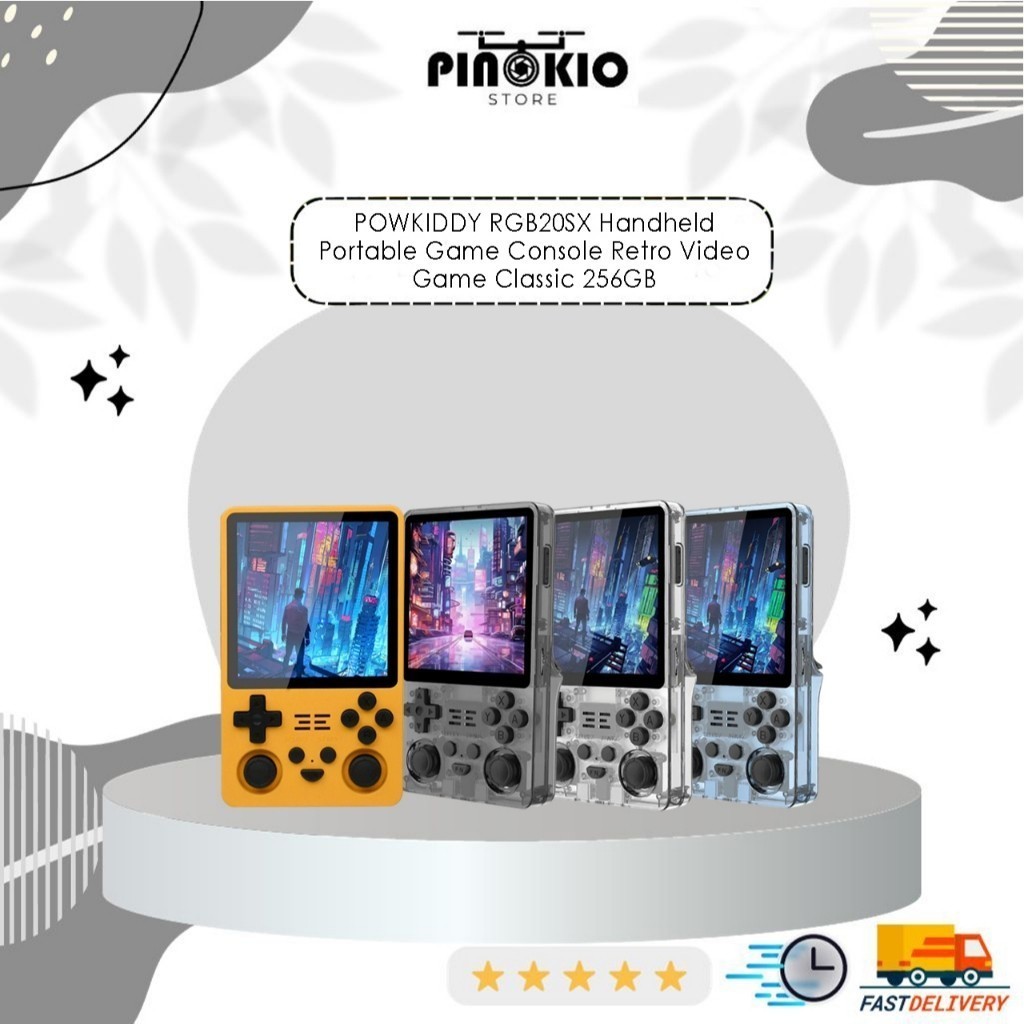 Jual 933 POWKIDDY RGB20SX Handheld Portable Game Console Retro Video ...