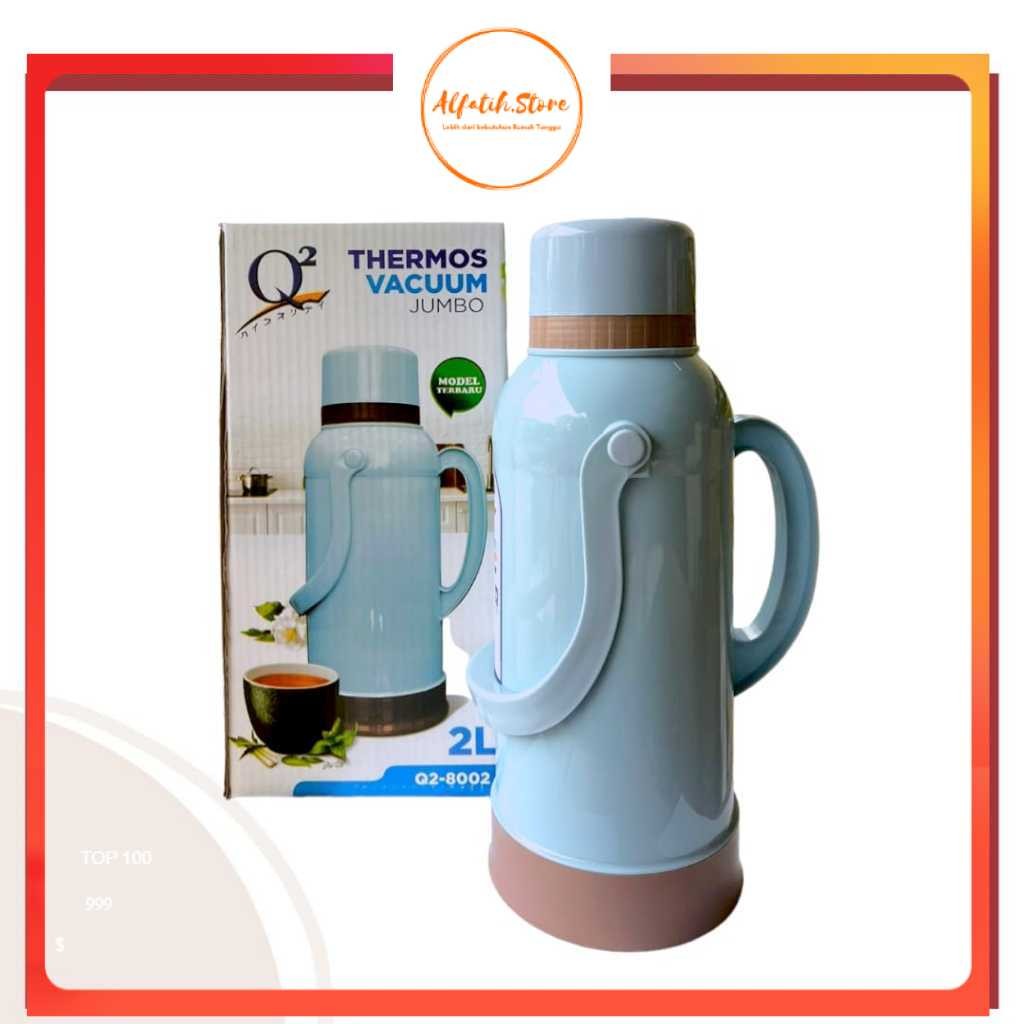 Jual Thermos Air Panas 2 Liter Jumbo Vacuum Flask Dingin 2 L Q2-8002 ...