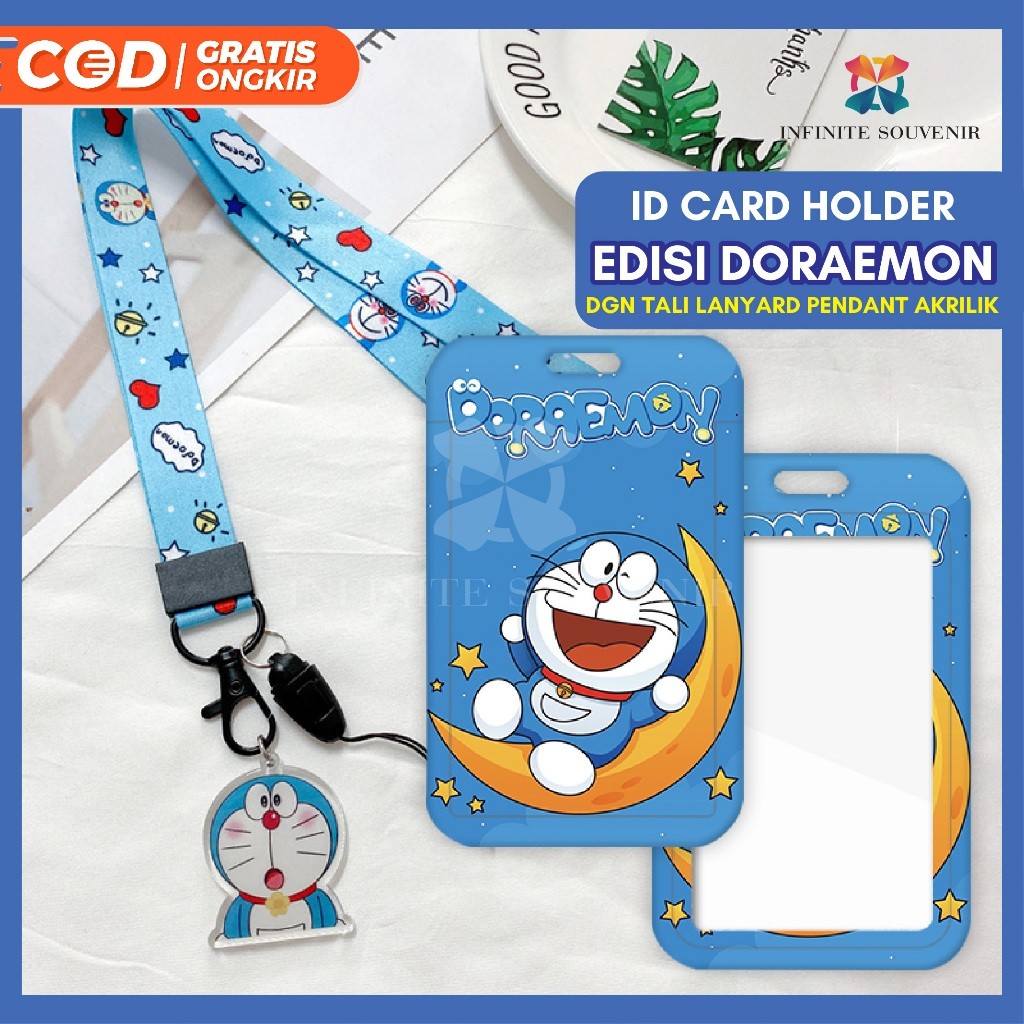 Jual [N003] DORAEMON / Name Tag ID Card Holder Motif Karakter Doraemon ...