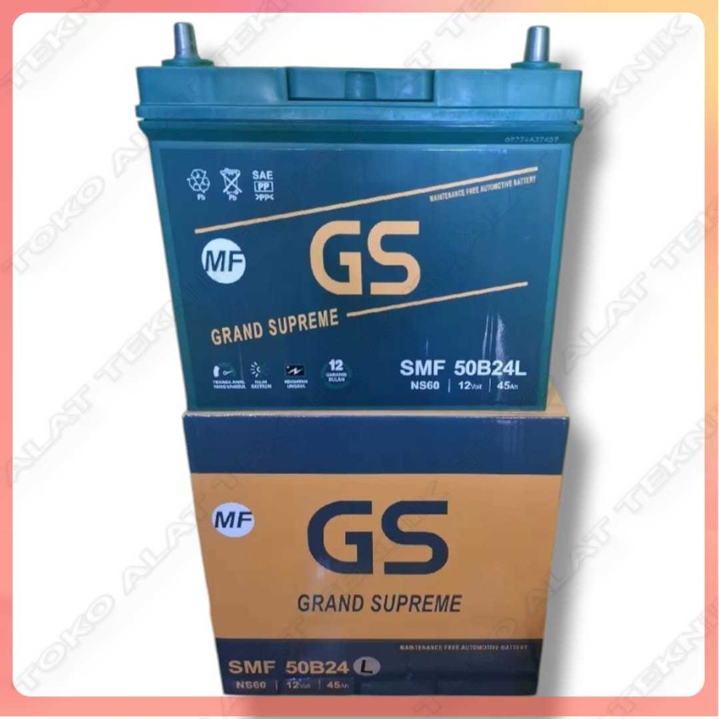 Jual New!! Aki Mobil Grand Livina NS 60 L GS GOLD SHINE Aki Kering | Shopee Indonesia