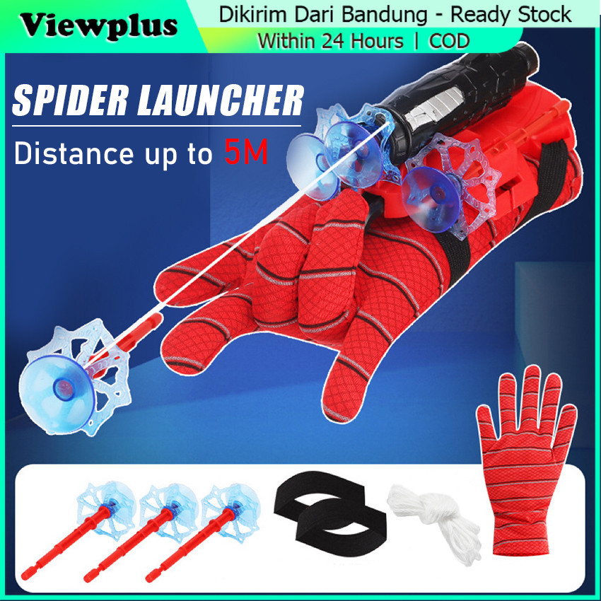 Jual Mainan Anak Jaring Spiderman Shooter Pelantor Tain Set - Sarung ...