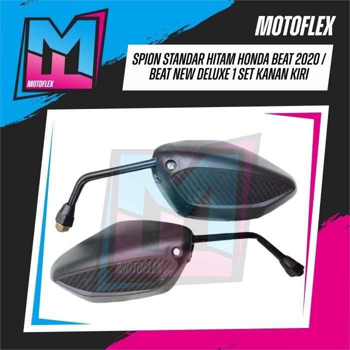 Jual Spion Standar Hitam Honda Beat 2020 / Beat New Deluxe 1 Set Kanan ...