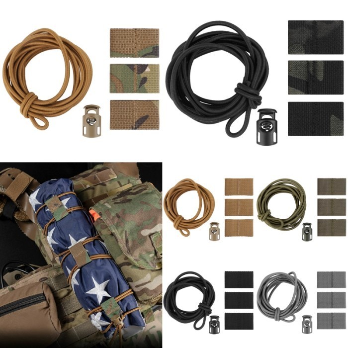 Jual Tactical National Flag Retention Bungee Molle Vest Organizer ...