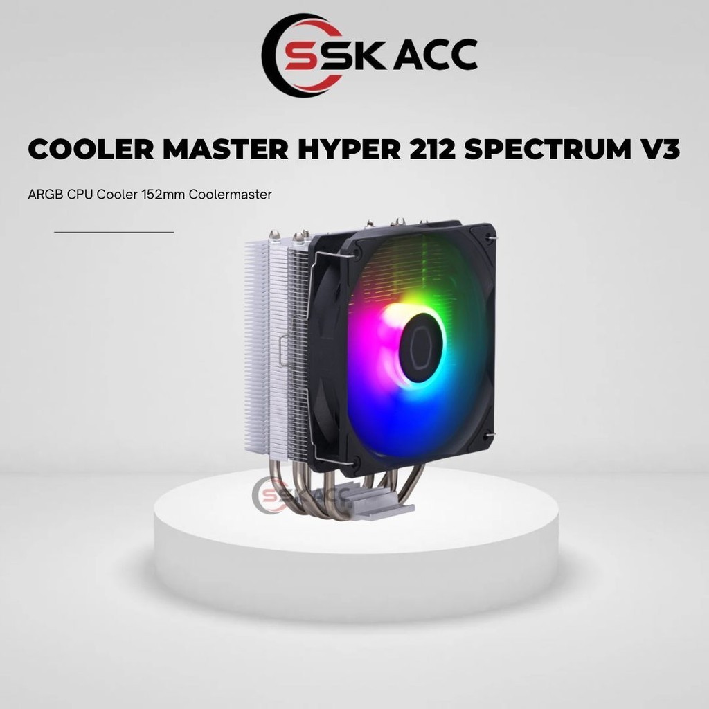 Jual CPU Cooler Hyper 212 SPECTRUM V3 ARGB Cooler Master 152mm ...
