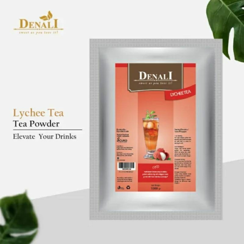 Jual DENALI POWDER 1000 GRAM LYCHEE TEA DENALI BUBUK 1 KG RASA LECI TEA ...