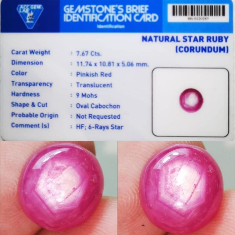 Jual Batu Natural Ruby Star Burma Serat Antik Good Color High Quality ...