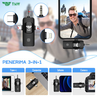 Jual TNW N12/N13 Wireless Microphone Clip On 2 Mikrofon Clip On ...