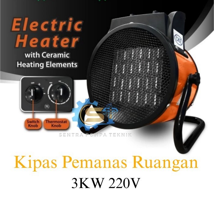 Jual Blower pemanas Kandang Kipas Penghangat Ruangan 3KW 220V | Shopee ...