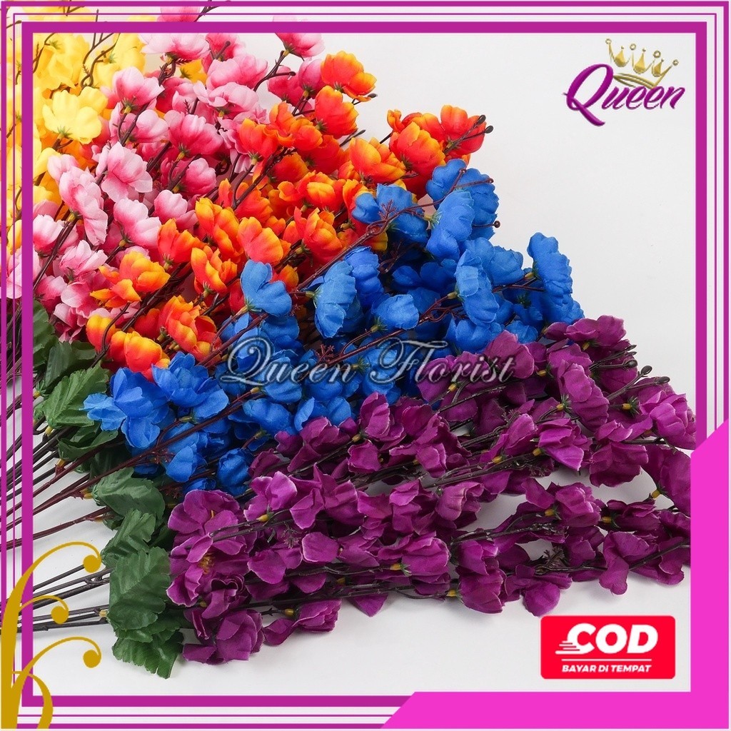 Jual BUNGA SAKURA JEPANG CABANG 7 ARTIFICIAL REALISTIS EFEK VISUAL ...