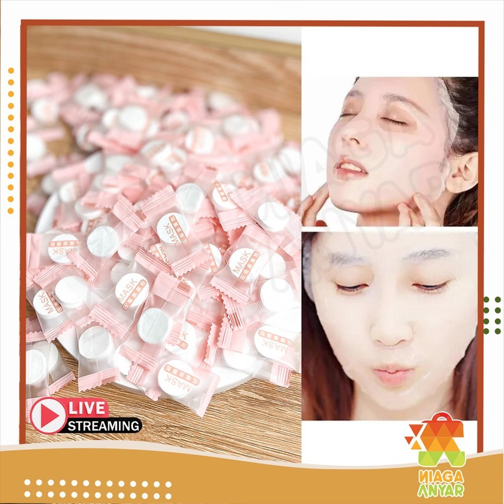 Jual NA DIY Compressed Paper Sheet Face Mask / Tablet Dikompresi Masker ...
