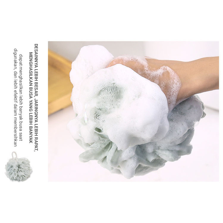 Jual Plus One Spon Mandi SINGLE WARNA / Bath Sponge / Sponge Mandi ...