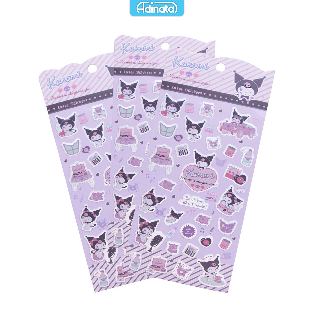 Jual Kuromi Laser Stickers 2432-6118 / Sticker - Adinata | Shopee Indonesia