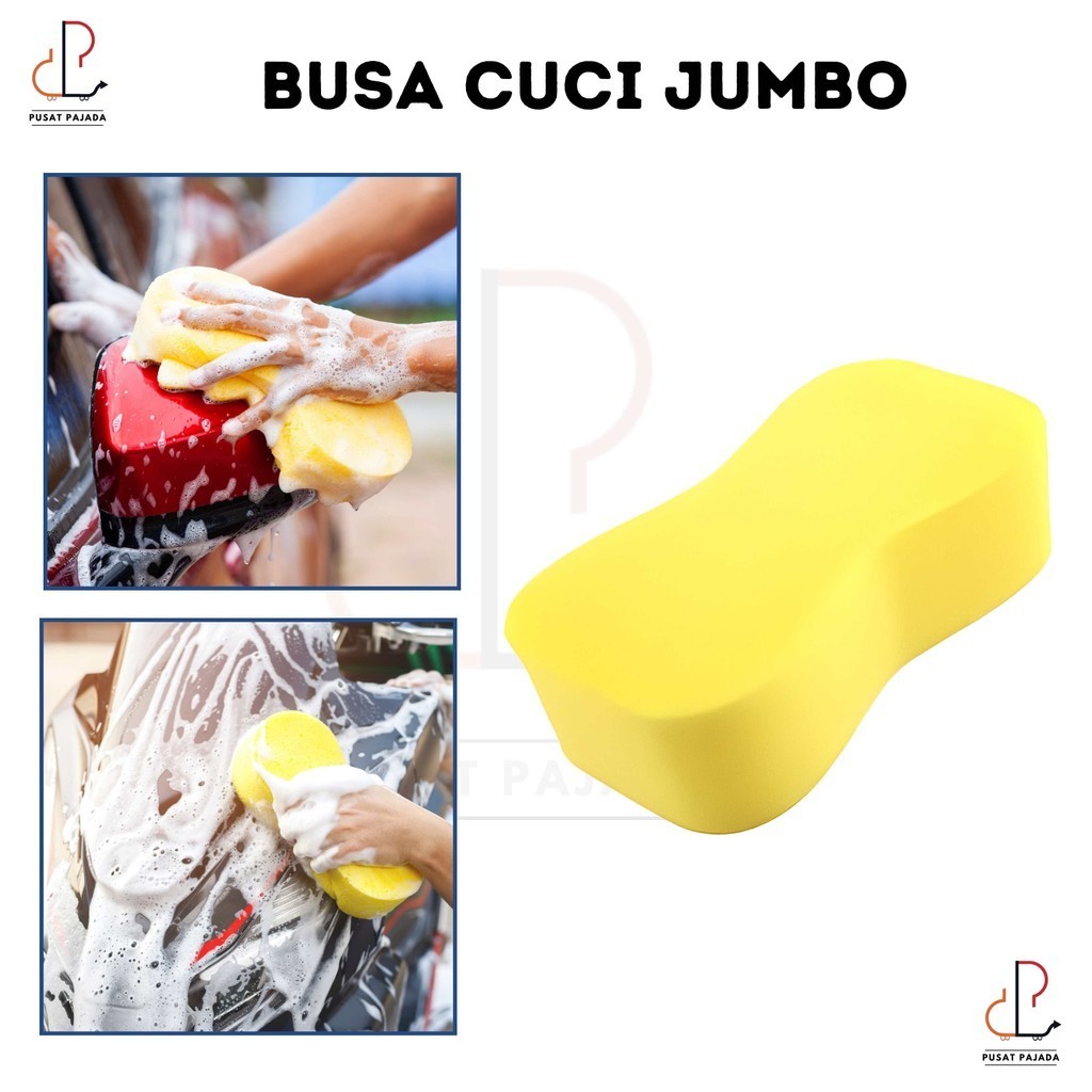 Jual BUSA CUCI KENDARAAN MOBIL MOTOR JUMBO LEBAR BESAR SPONGE WASH ...