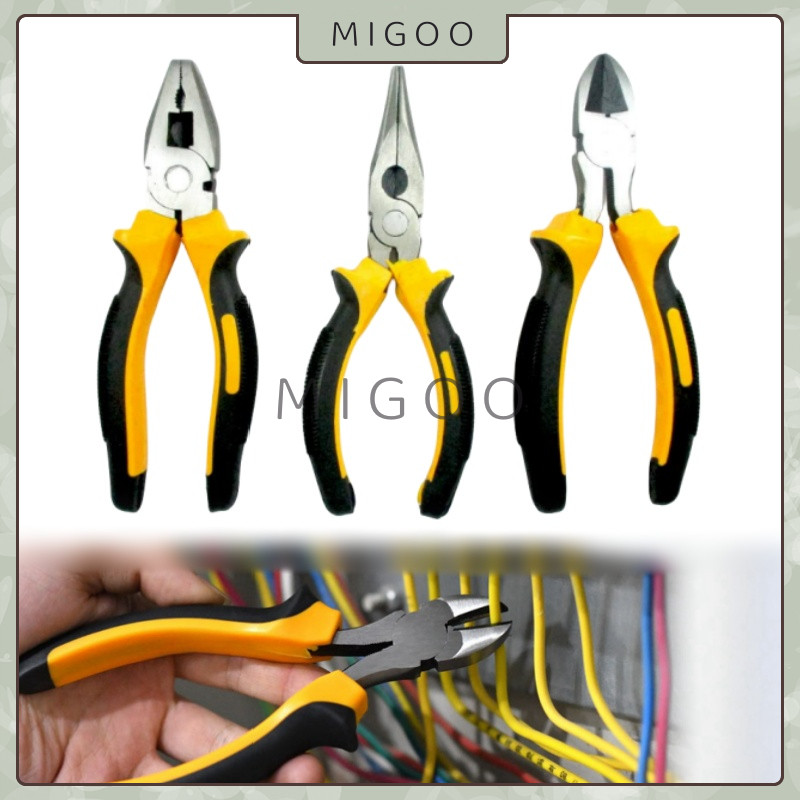 Jual MiGoo 3 Jenis Tang Potong Kombinasi Lancip 8 Inci Peralatan ...