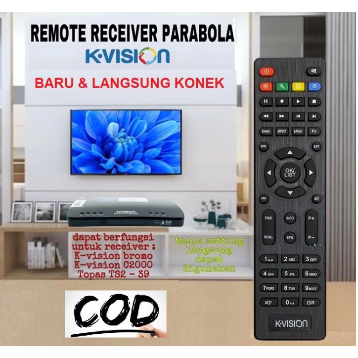 Jual Remote Multi Digital Receiver Kvsion-Hd18 Bromo C2000 New K1100 ...