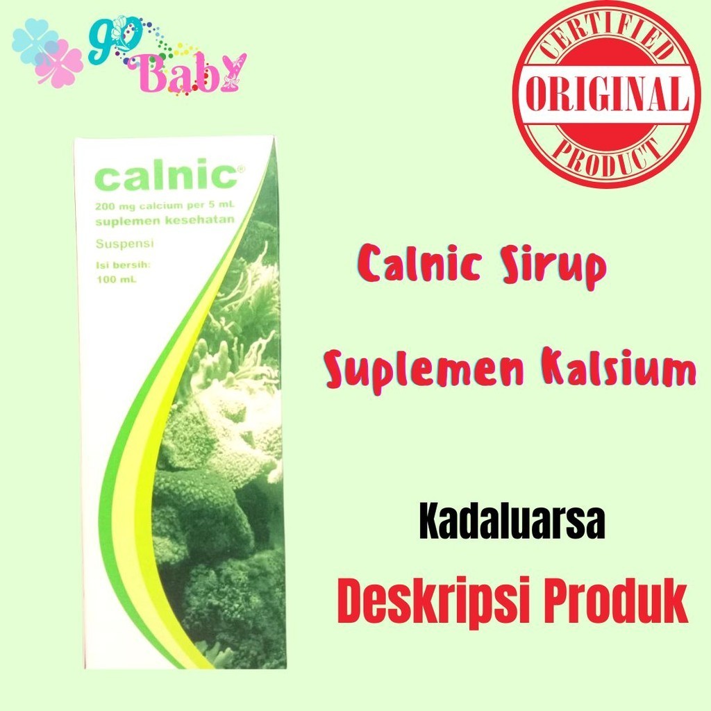 Jual Calnic Plus Sirup 100ml - Suplemen Kalsium dan Vitamin D Sirup ...