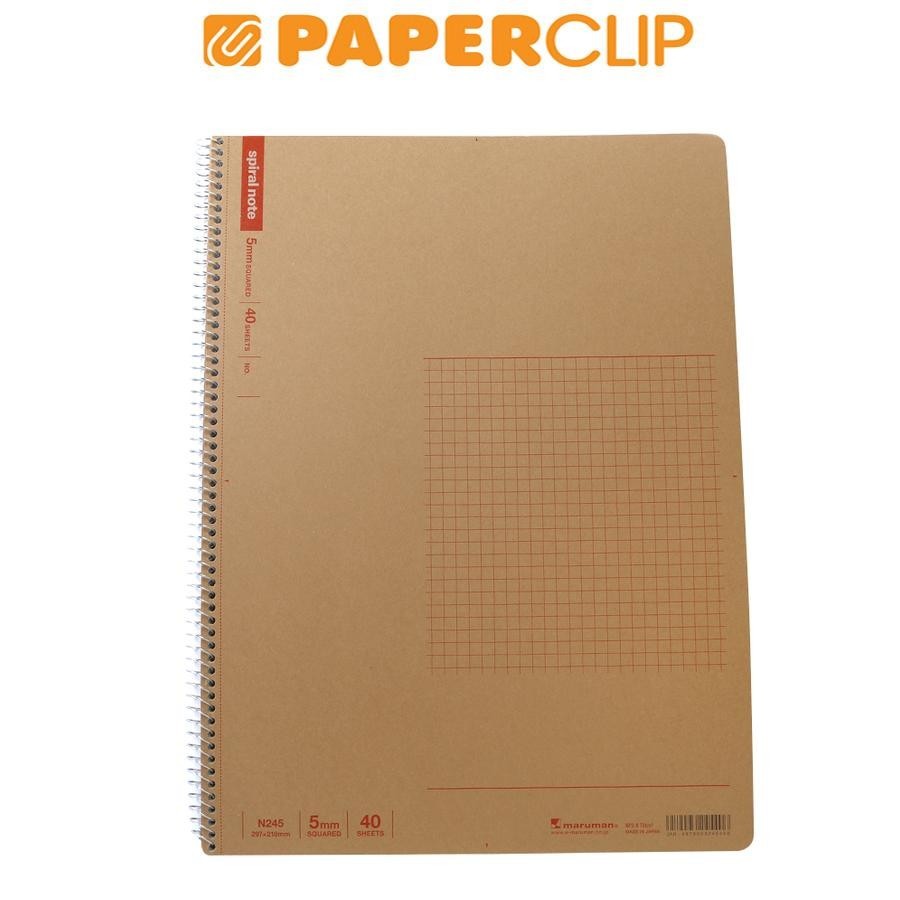Jual NOTEBOOK A4 MARUMAN SPIRAL NOTE BASIC N245 GRID | Shopee Indonesia
